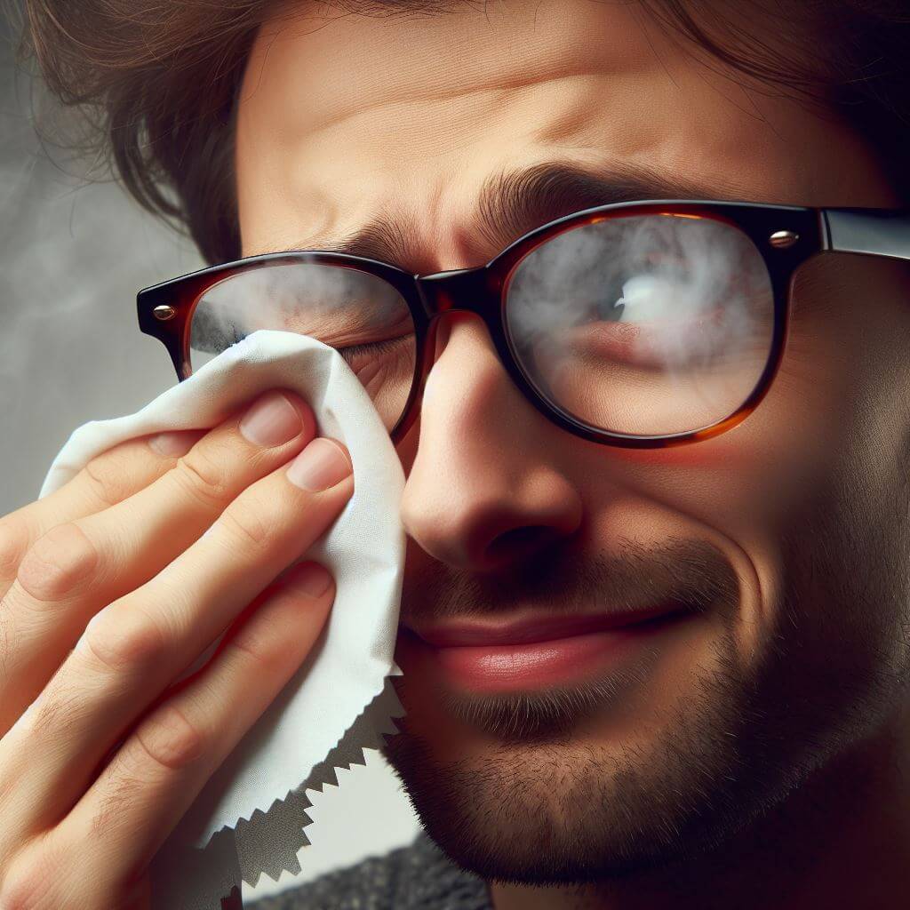 Tips to Remove Fog from Eyeglasses – Dry Eye Masks Store