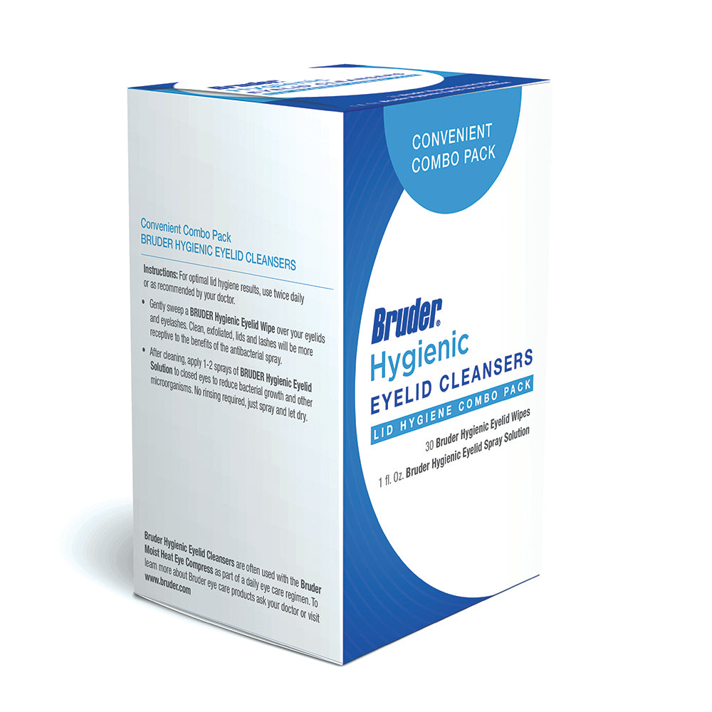 Bruder Hygienic Eyelid Spray With Cleansing Wipes Combo Pack (Save 15% ...